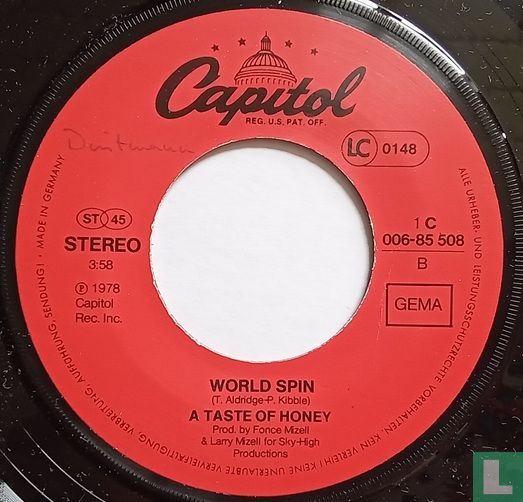 Boogie Oogie Oogie Single 1C 006-85 508 (1978) - Taste of Honey, A ...