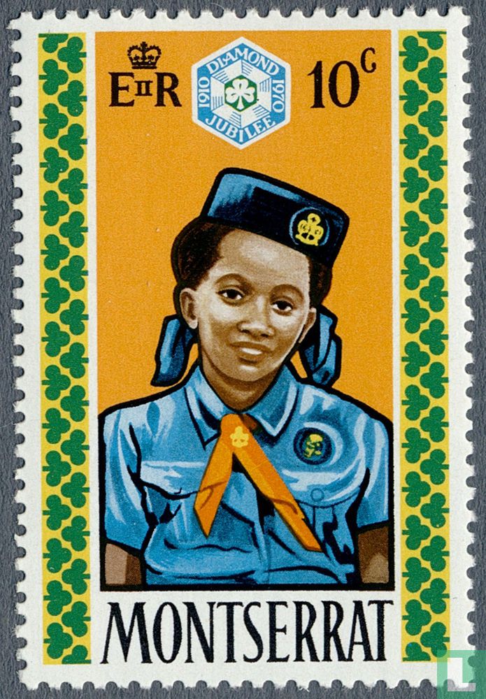 60 years of scouting for girls 10 (1970) - Montserrat - LastDodo