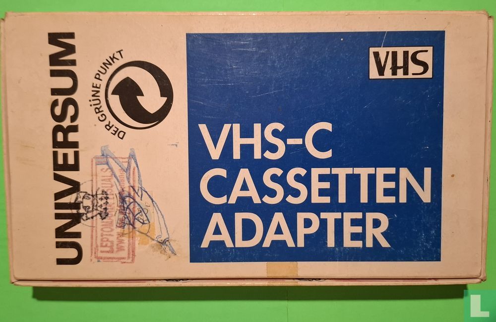 Universum VHS-C video cassette Adapter - Quelle - LastDodo