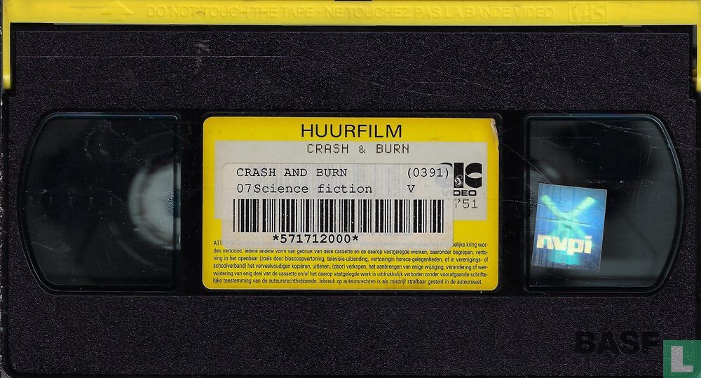 Crash and Burn VHS - VHS videoband - LastDodo