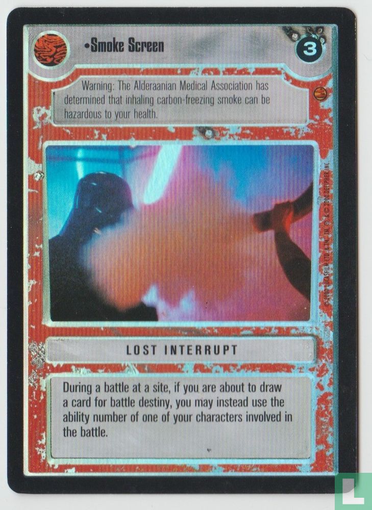 Smoke Screen (foil) (2000) - Star Wars CCG 26) Reflections 2: Foils ...