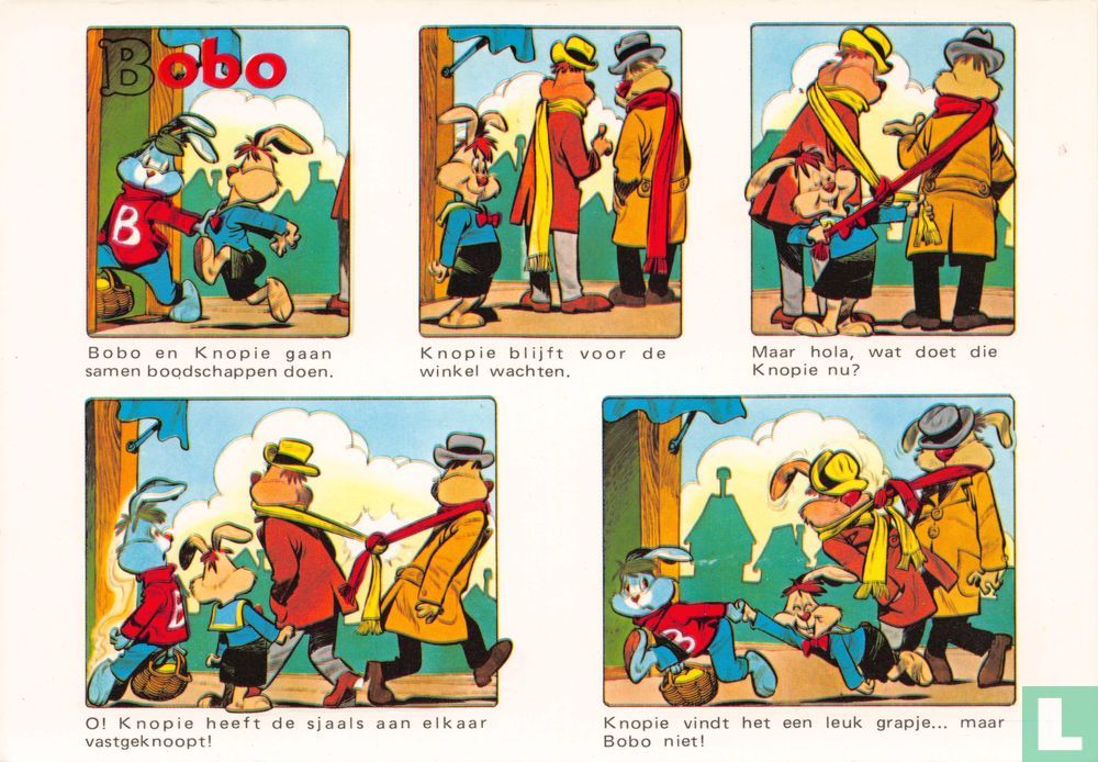 1 Bobo en Knopie gaan samen boodschappen doen Nr. 1 (linksonder op ...