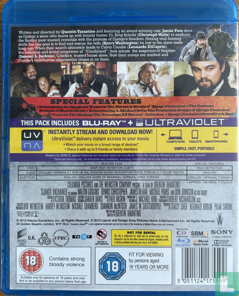 Django Unchained Blu (2013) - Blu-ray - LastDodo