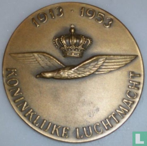 Koninklijke luchtmacht 1953 40 jaar (1953) - Herdenkingspenningen - LastDodo