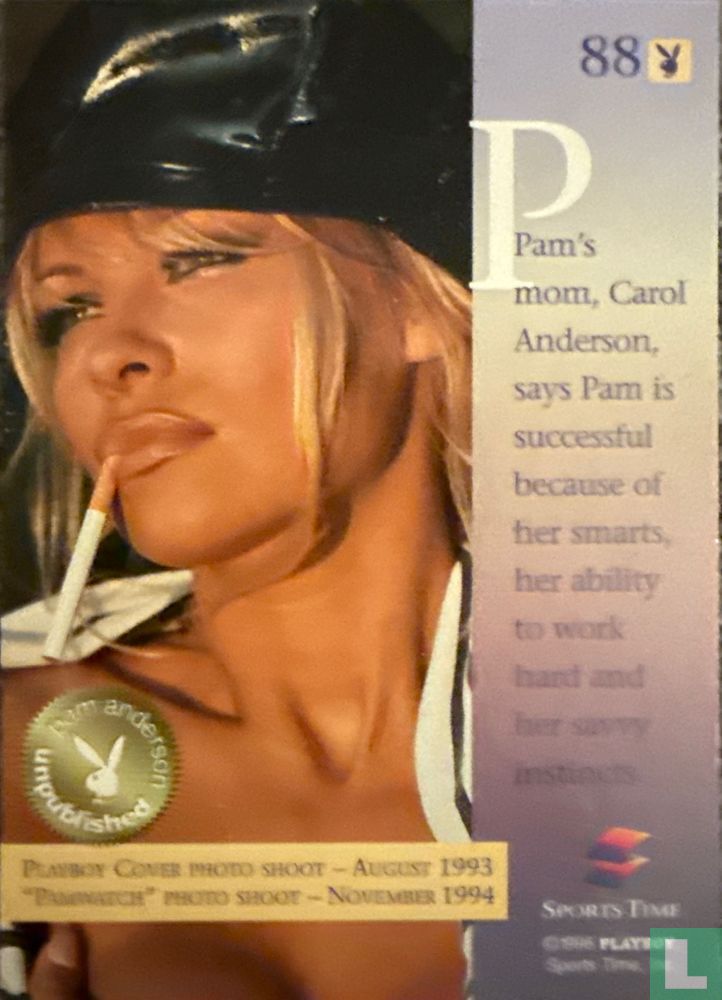 Pam watch photo shoot november 1994 88 - Pamela Anderson Collector Cards - LastDodo