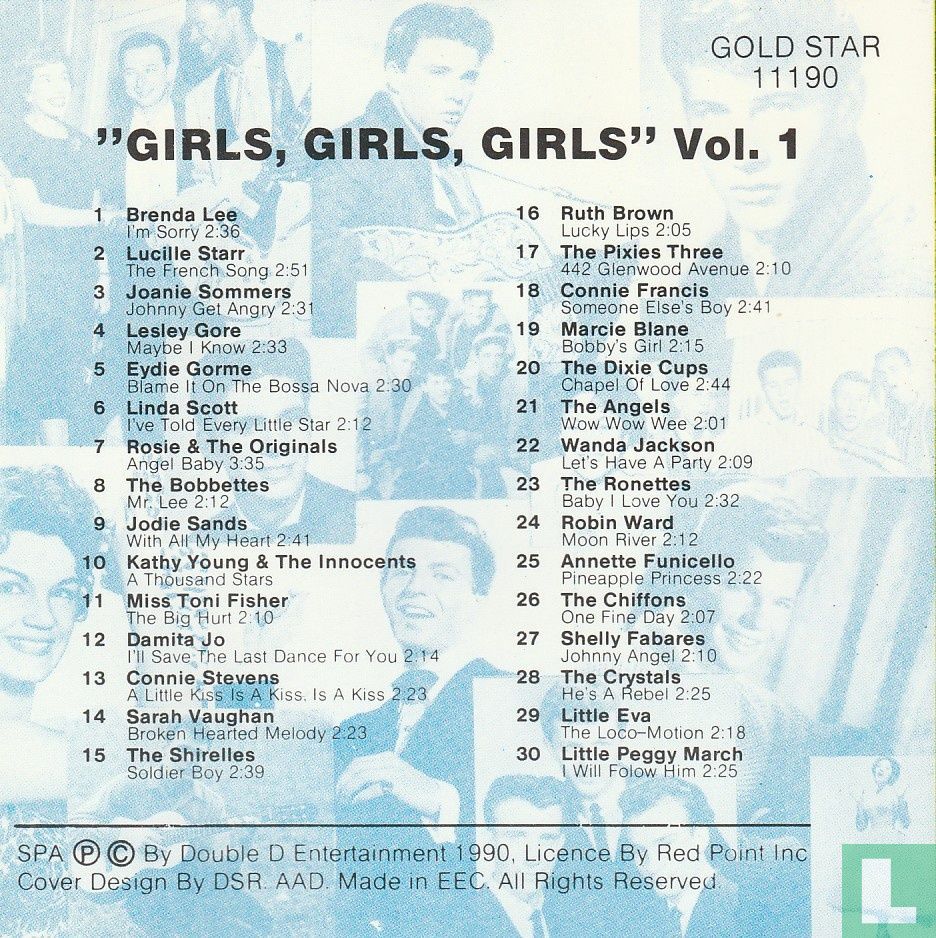 Girls, Girls, Girls, Vol. 1 CD BCD 11190 (1990) - Various artists ...