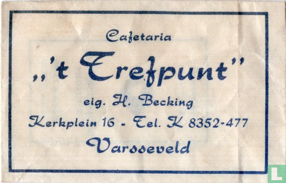 Cafetaria " 't Trefpunt" - Zakje - LastDodo