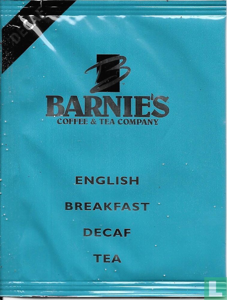 English Breakfast Decaf Tea - Barnie's - LastDodo