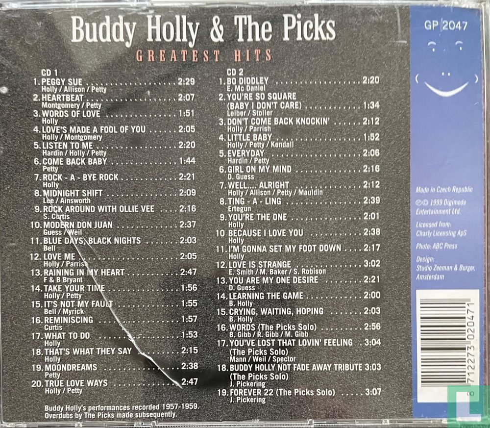 Greatest hits CD GP2047 (1999) - Holly, Buddy - LastDodo
