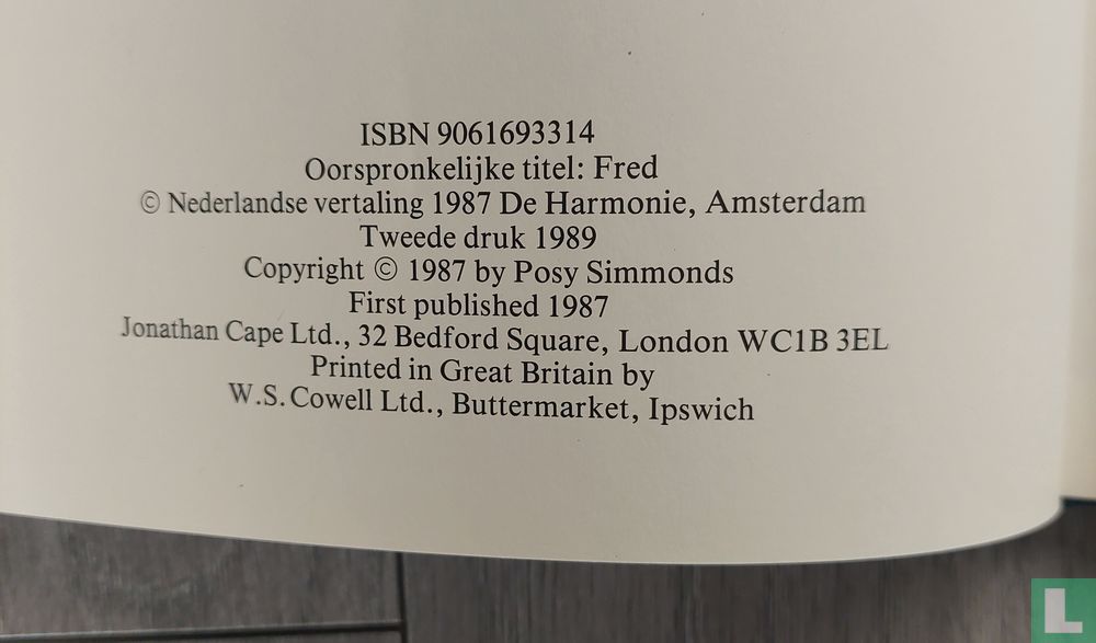 Fred HC (1989) - Fred [Simmonds] - LastDodo