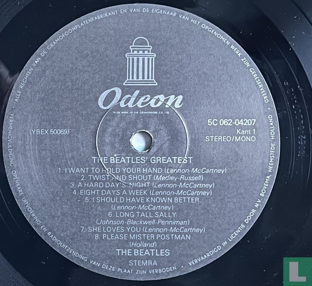 The Beatles' Greatest LP 5C 062-04207 (1978) - Beatles, The - LastDodo