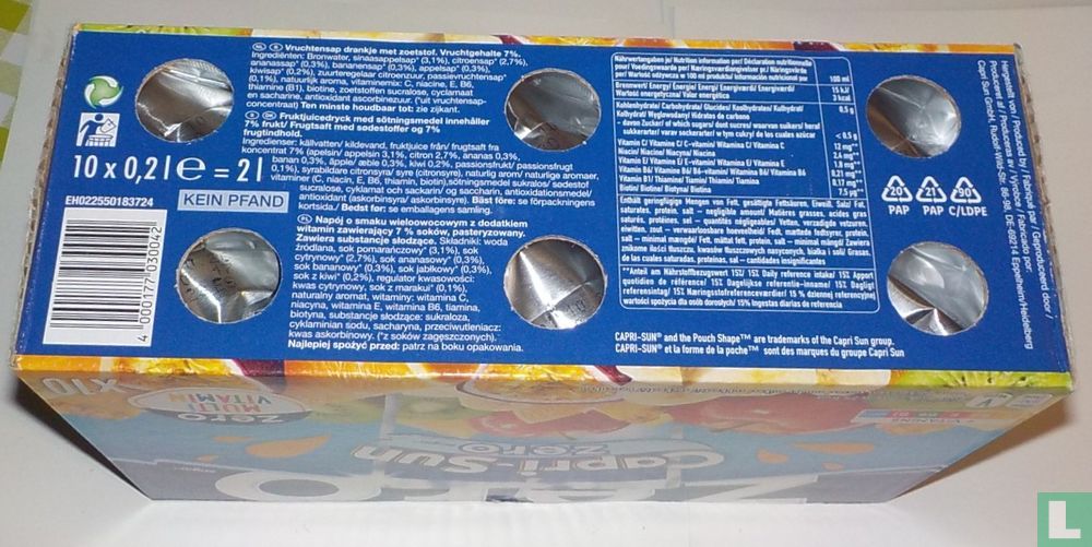 Capri-Sun Cola zero sugar 10-pack (2026) - Soft Drink - LastDodo