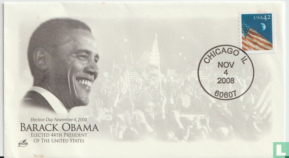 Barack Obama vlaggen 24/7 nacht 42 (2008) - Verenigde Staten van ...