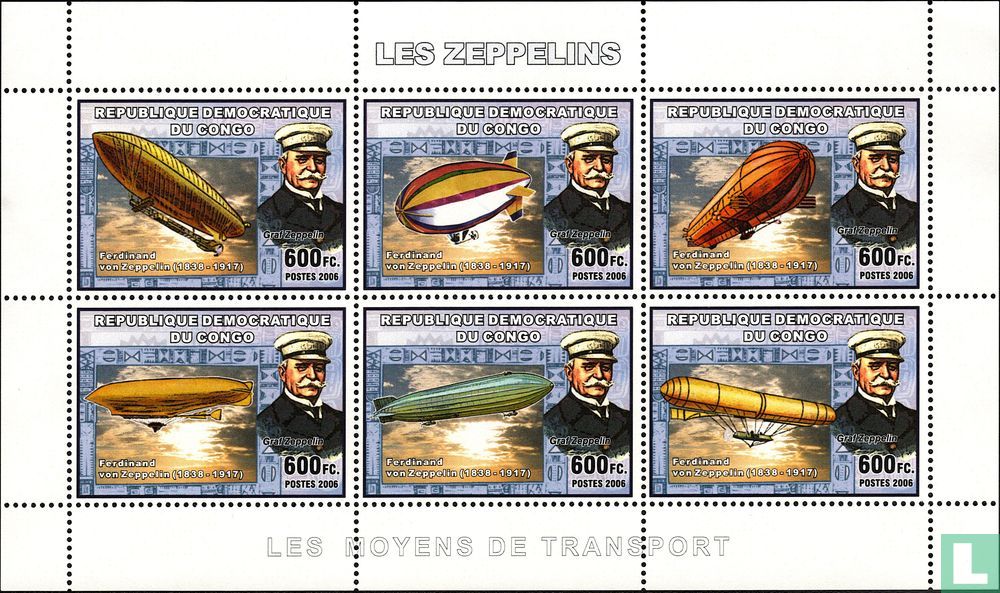 De Zeppelins (2006) - Congo-Kinshasa - Illegale uitgiftes - LastDodo