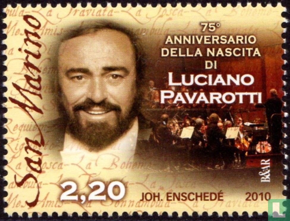Luciano Pavarotti 2,20 (2010) - San Marino - LastDodo