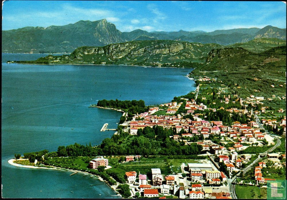 Vue aérienne du Lac de Garda LG 78 (1970) - Bardolino - LastDodo