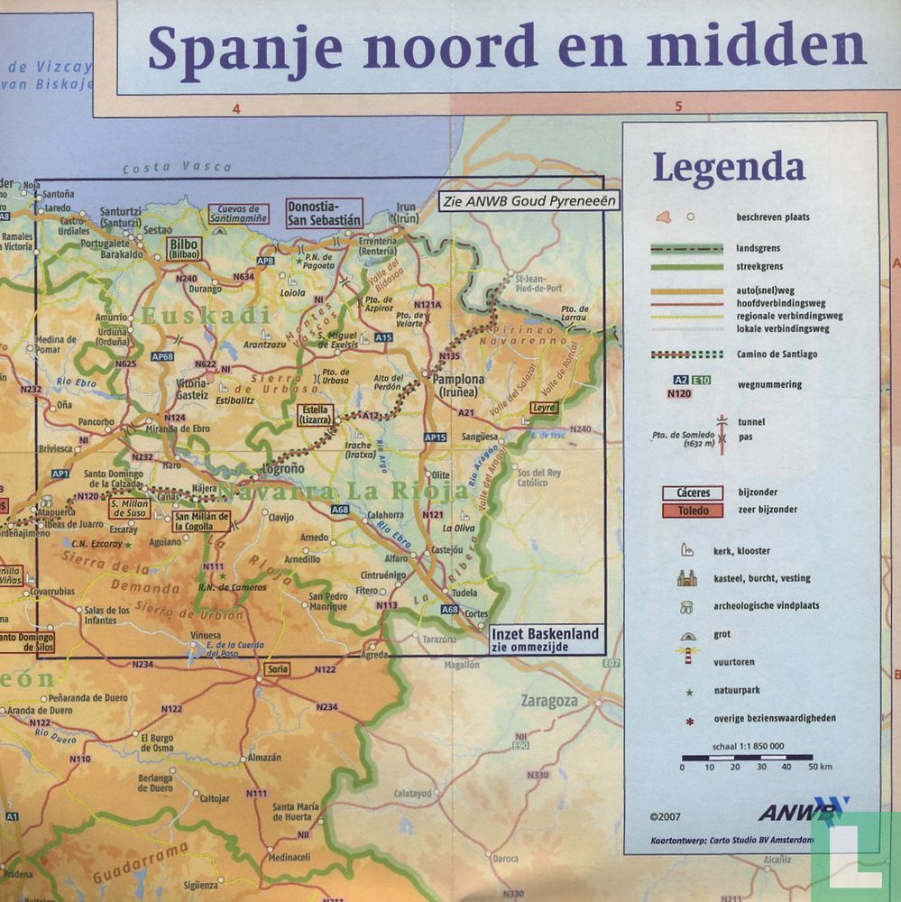 Spanje noord en midden (2007) - Hoogendoorn, Hans - LastDodo