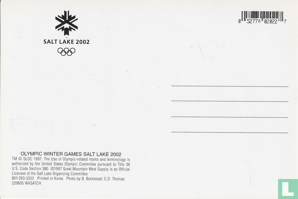 Salt Lake 2002 Olympic Winter Games (2002) - Olympische Winterspelen ...