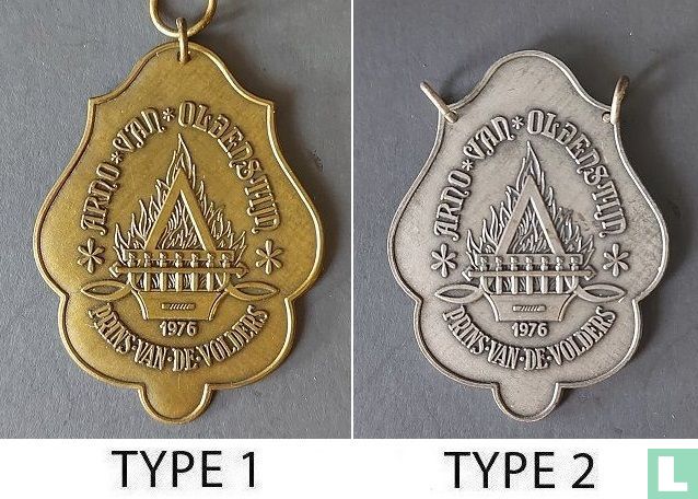 Lampengat De Volders 1976 (type 1) (1976) - Medal: awards - LastDodo