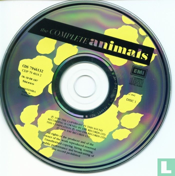 The Complete Animals CD CDS 7946132 (1990) - Animals, The - LastDodo