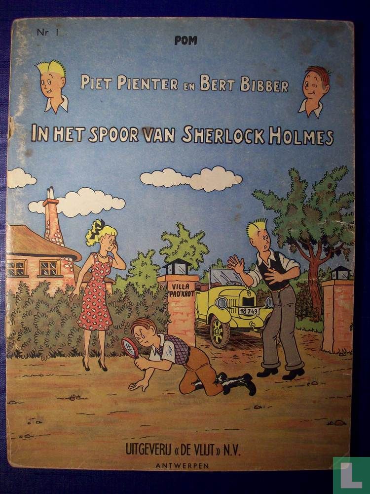 In het spoor van Sherlock Holmes 1 (1957) - Piet Pienter en Bert Bibber ...