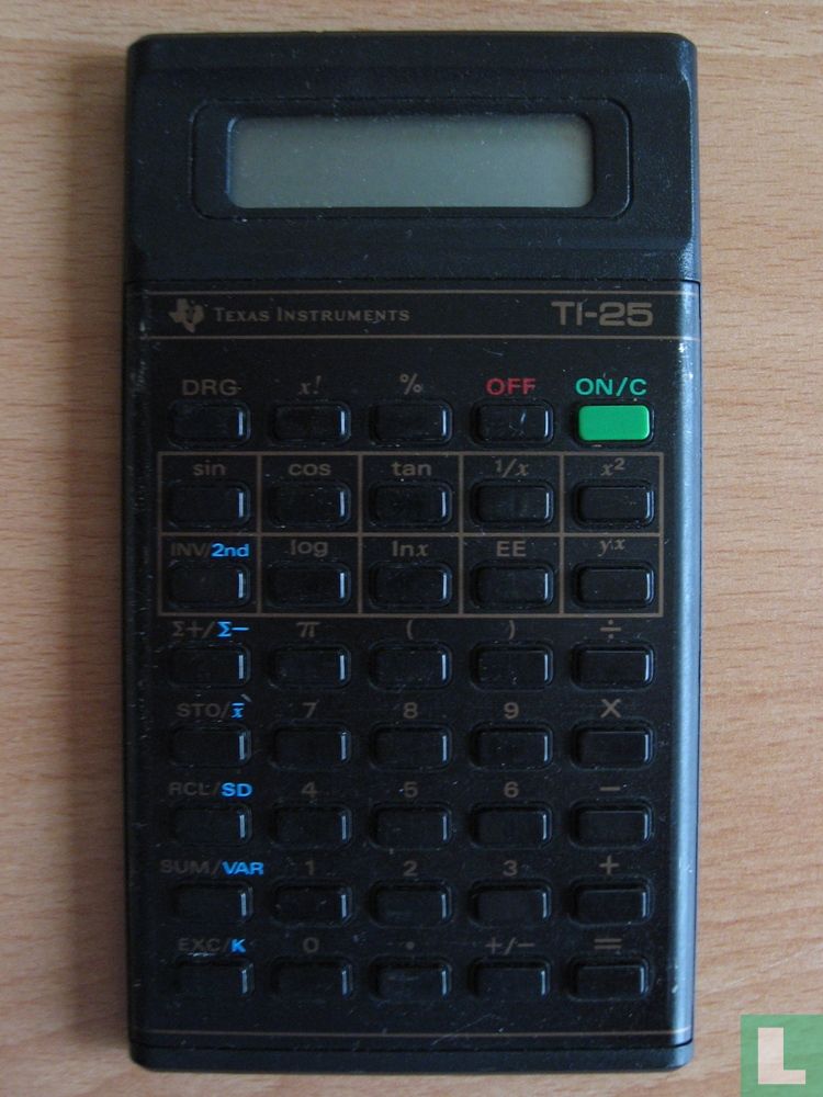 TI 25 (LCD) - Texas Instruments - LastDodo