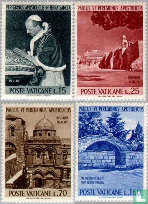 Paus Paulus VI bezoekt het Heilige Land (1964) - Vaticaanstad - LastDodo