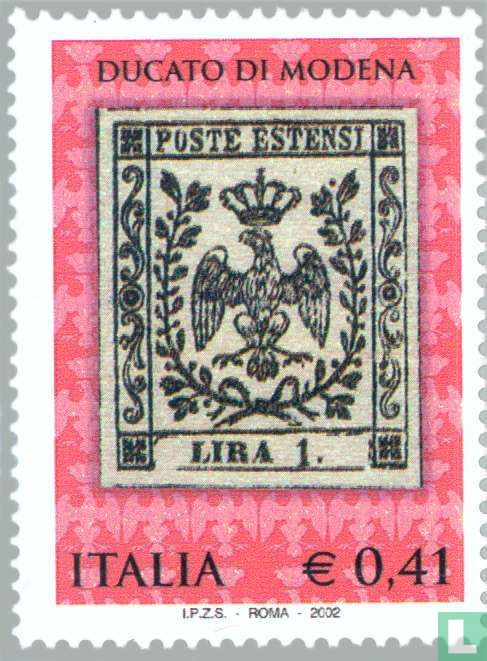 First stamp Modena 0,41 (2002) - Italy - LastDodo