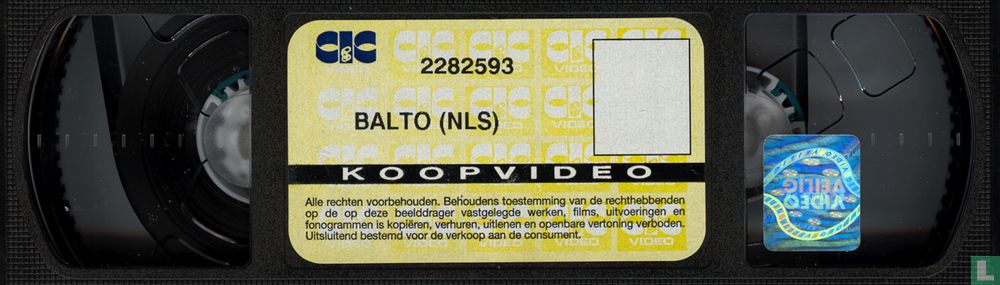 Balto VHS 1 (1997) - VHS video tape - LastDodo