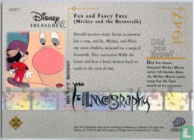 Fun and Fancy Free (Mickey and the Beanstalk) MM37 (2004) - Disney ...