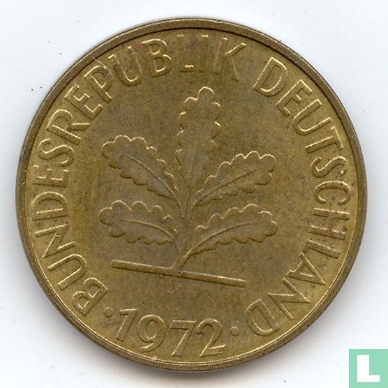 Duitsland 10 pfennig 1972 (F) KM# 108 (1972) - Duitsland - LastDodo