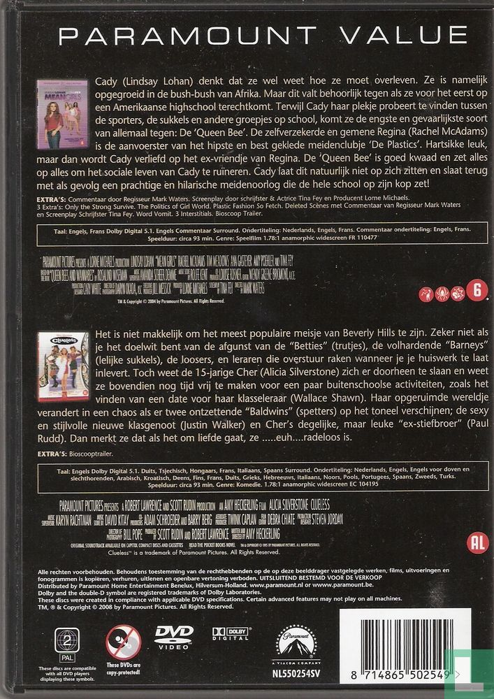 Mean Girls Clueless Dvd 2008 Dvd Lastdodo