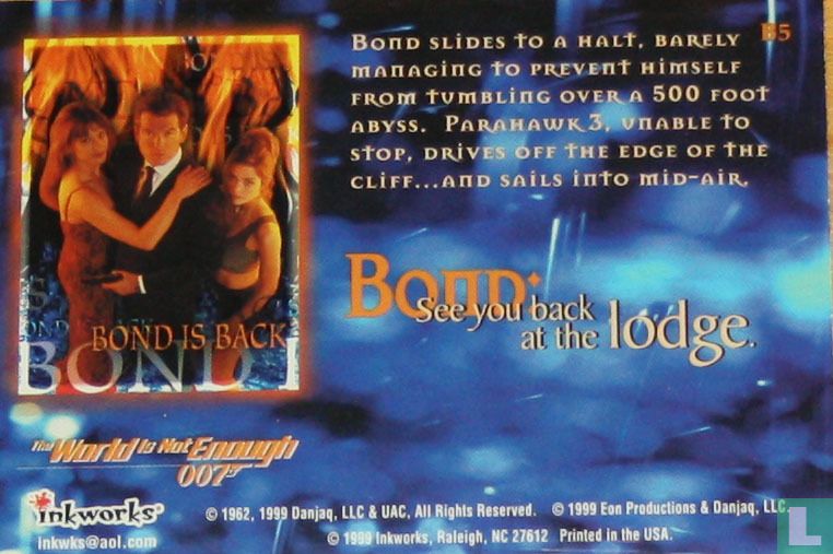 Bond slides B5 (1999) - James Bond: The World Is Not Enough - LastDodo