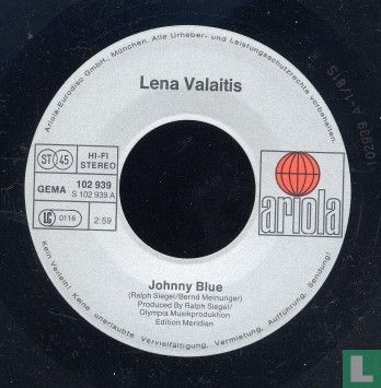 Johnny Blue Single 102 939 (1981) - Valaitis, Lena - LastDodo