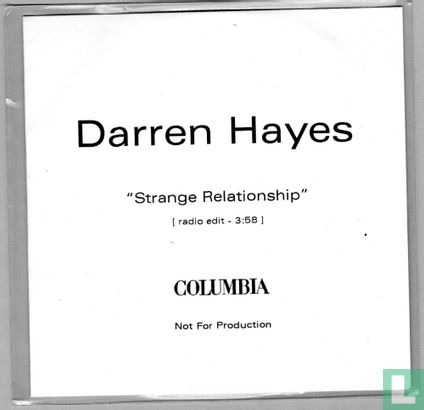 Strange Relationship CD Acetate - Hayes, Darren - LastDodo