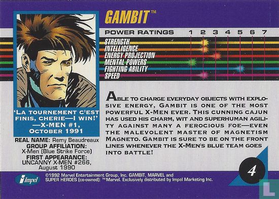 marvel gambit name