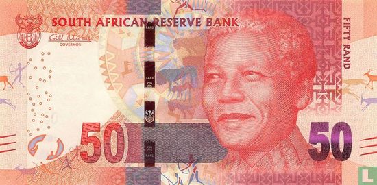 South Africa 50 Rand (2013) - South African Reserve Bank / iBhanki eng uVimba yoMzantsi Africa ...