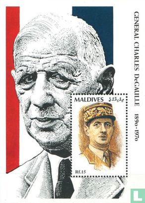 100th Birthday of De Gaulle 15 (1992) - Maldives - LastDodo