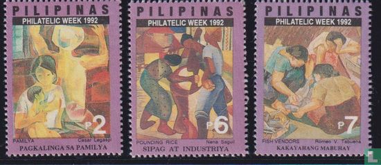 Philatelic Week 1992 - Paintings by famous Filipino artists (1992 ...
