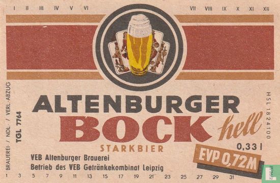 Altenburger Bock Hell - Altenburger Brauerei, Altenburg - LastDodo