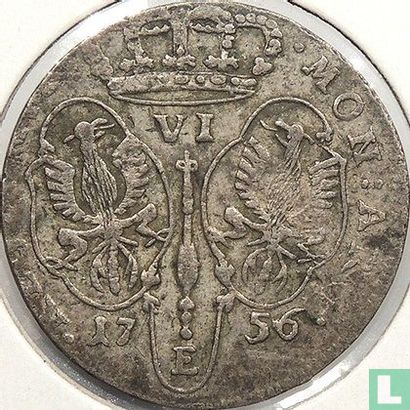 Pruisen 6 gröscher 1756 (E - type 1) KM# A277 (1756) - Pruisen - LastDodo