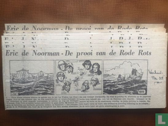 De prooi van de rode rots 35 (1955) - Knipsel - strips - LastDodo