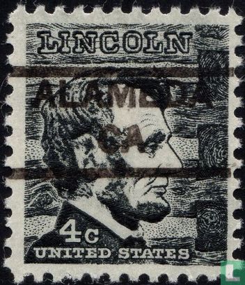 Abraham Lincoln 4 (1965) - Verenigde Staten van Amerika - Voorafstempelingen [met plaatsnaam ...