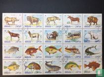1972 Wild animals and marine fish Stamp catalogue - LastDodo